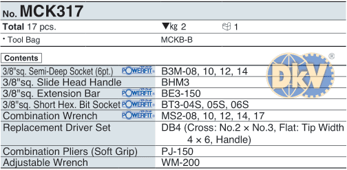 DKV VIET NAM CO.,LTD - Thùng Dụng cụ KTC MCK317